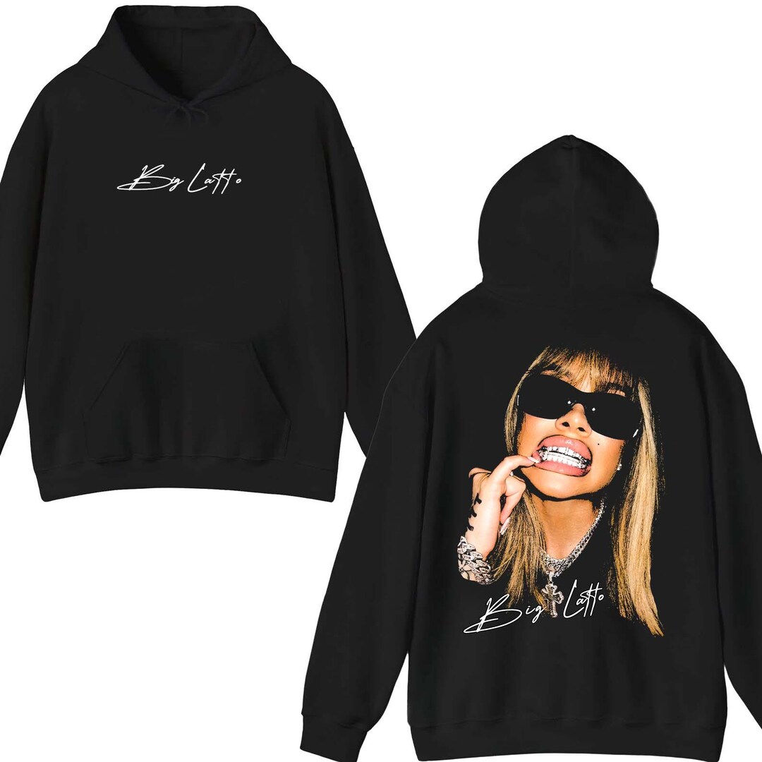 Latto Hoodie Hip Hop Tee - Big Latto - Rapper Tee Sugar Honey Iced Tea ...