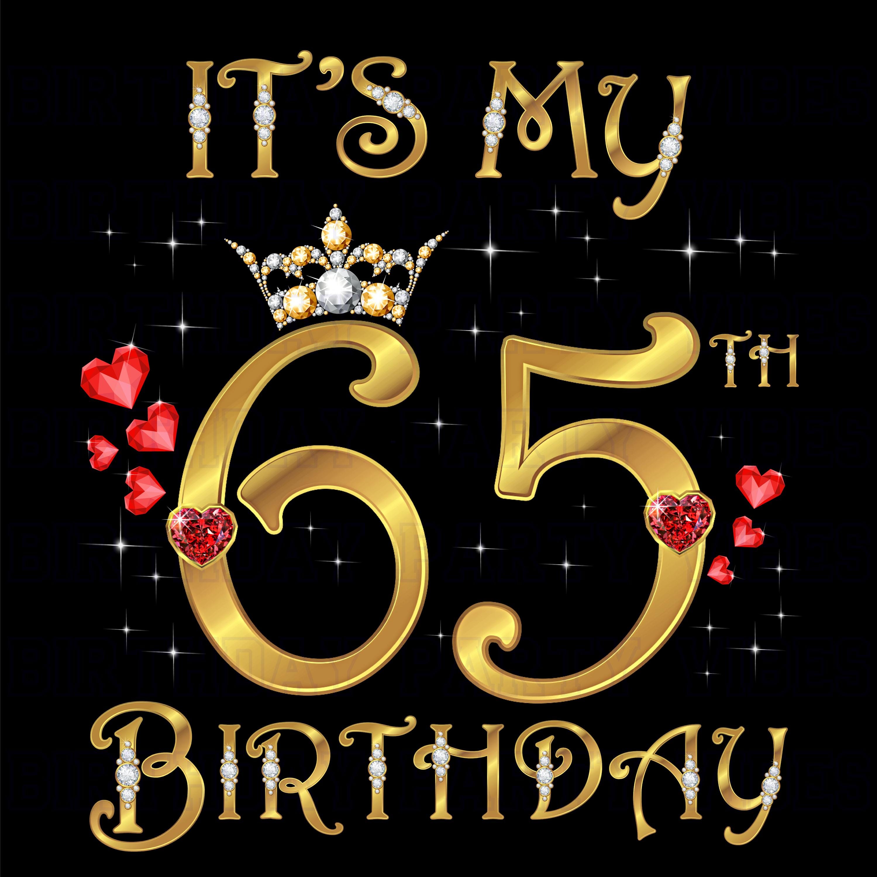 65th Birthday Rhinestone Crown PNG: Diamond Heart Clip Art (digital ...