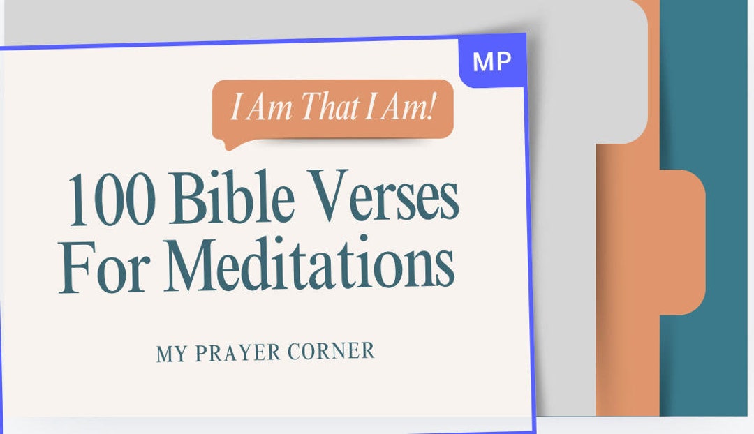 100 Bible Verses for Meditations - Etsy
