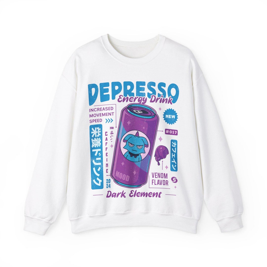 Depresso Energy Drink Unisex Crewneck Sweatshirt // Palworld Video Game ...