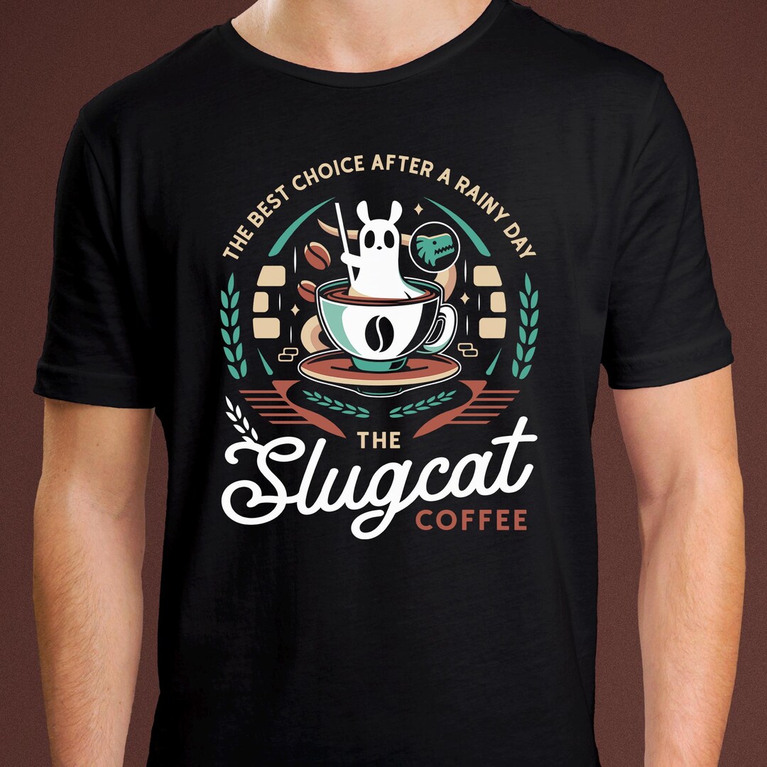 Slugcat Coffee Emblem Unisex T-shirt // Rain World Video Game // Gaming ...