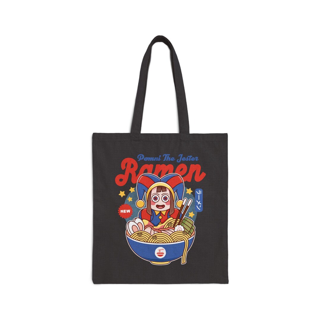 Pomni the Jester Ramen Canvas Tote Bag // the Amazing Digital Circus ...