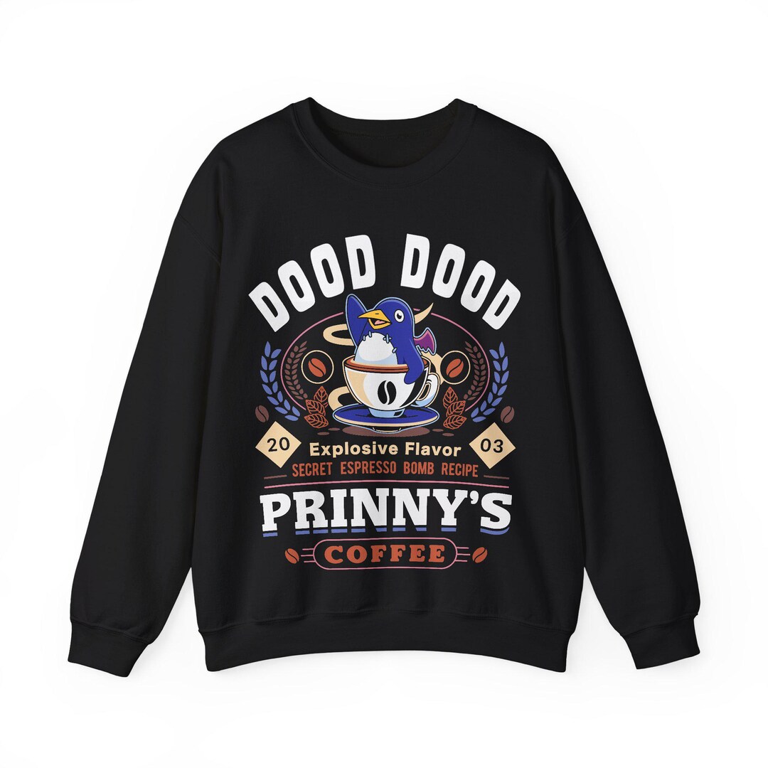 Prinny Dood Coffee Emblem Unisex Crewneck Sweatshirt // Disgaea Video ...