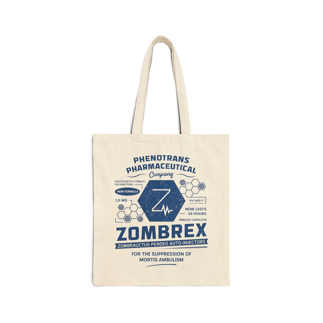 Zombrex Emblem Canvas Tote Bag // Dead Rising Video Game // Gaming ...