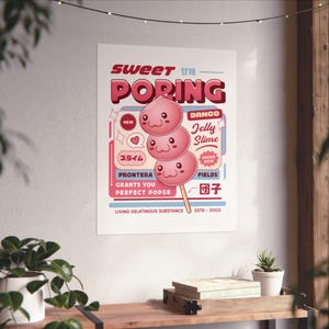 Poring Dango Matte Vertical Poster. Ragnarok Online Video Game // Slime ...