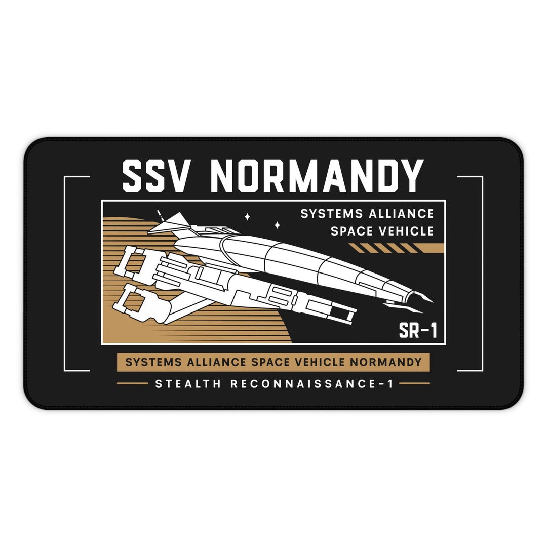 Ssv Normandy Aesthetic Desk Mat // Mass Effect Video Games // Gaming ...