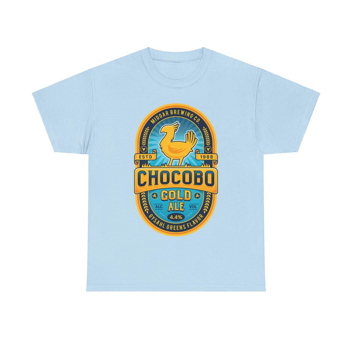 Chocobo Gold Beer Emblem Unisex T-shirt // Final Fantasy Video Game ...