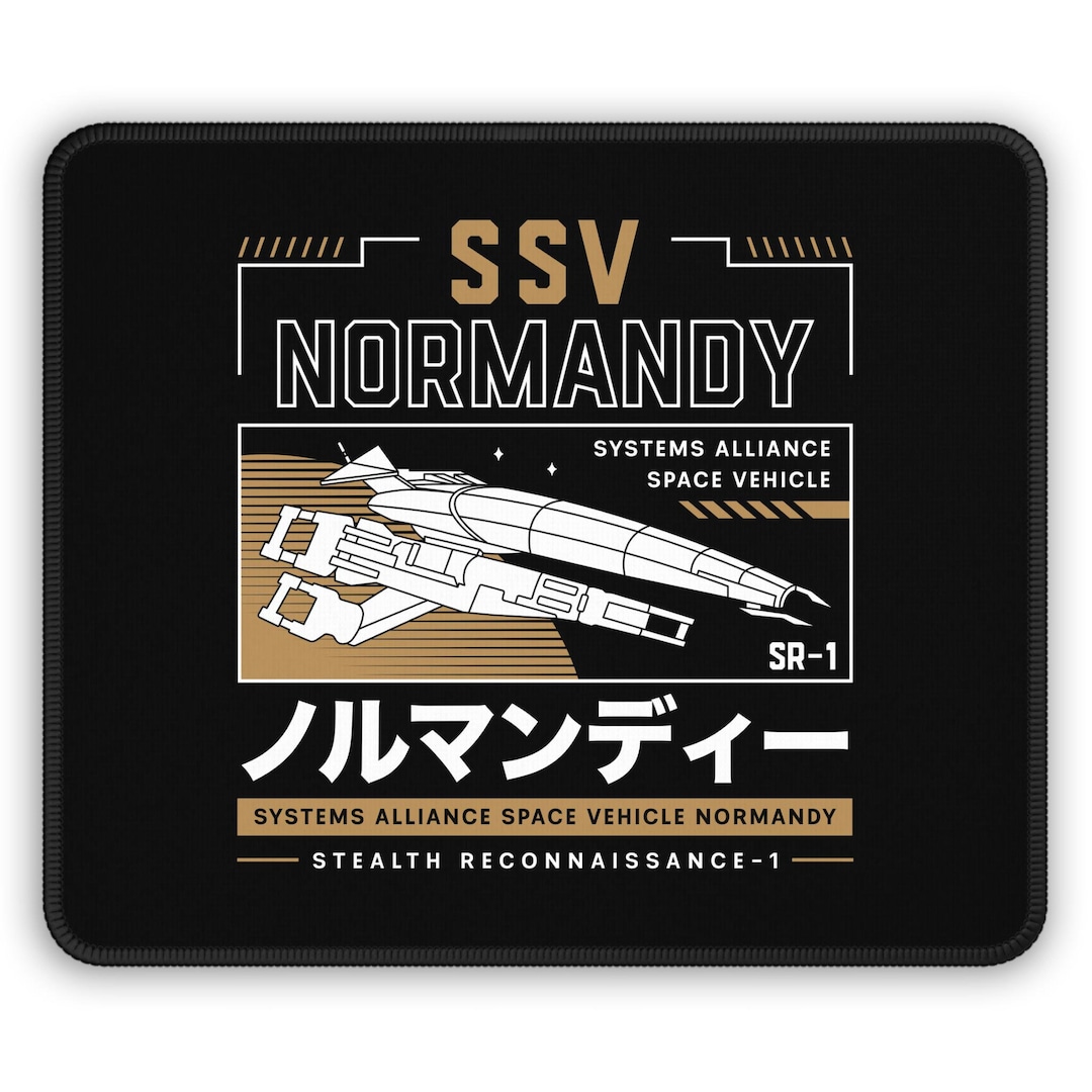 Mouse Pad Ssv Normandy Aesthetic // Mass Effect Video Games // Gaming ...