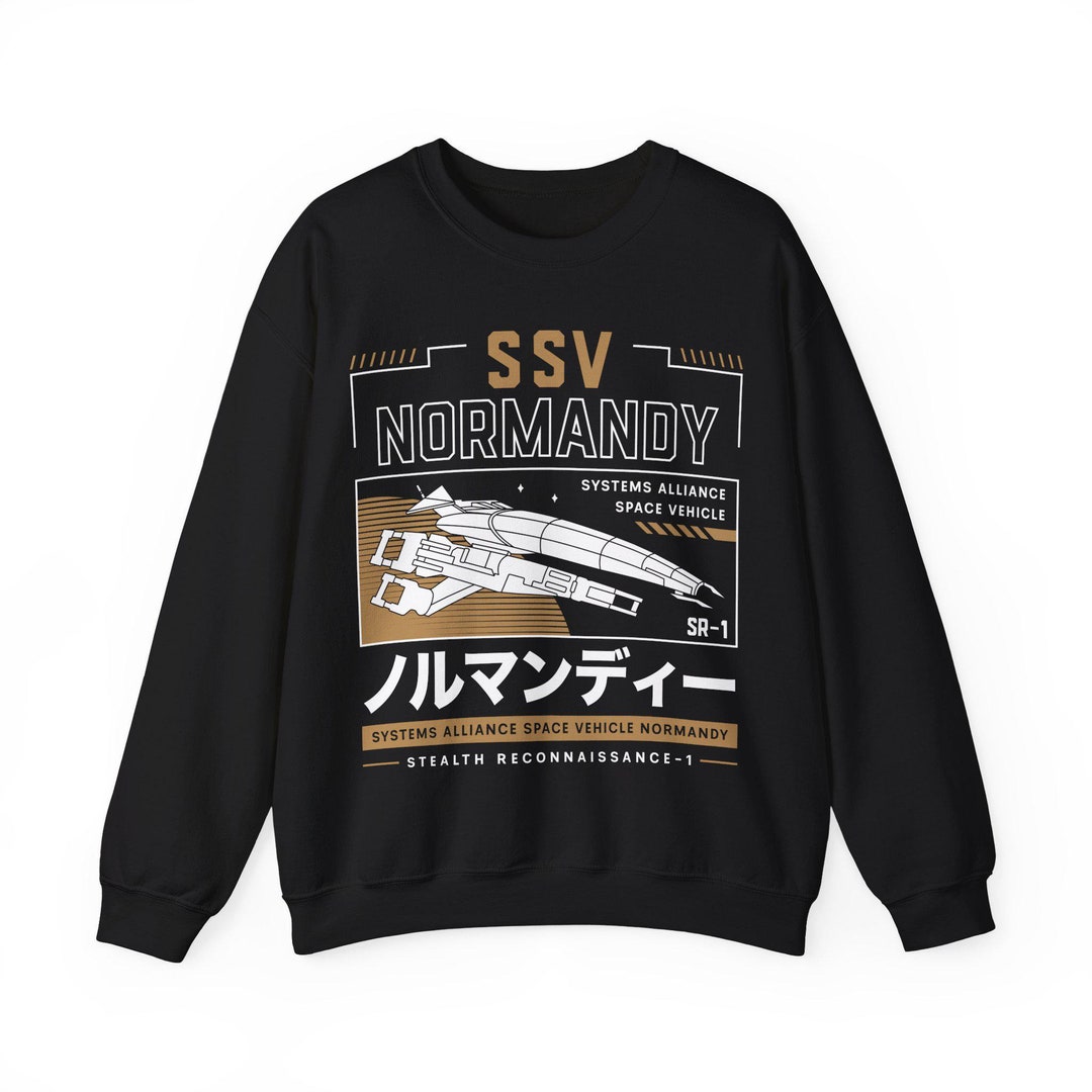 Ssv Normandy Aesthetic Unisex Crewneck Sweatshirt // Mass Effect Video ...