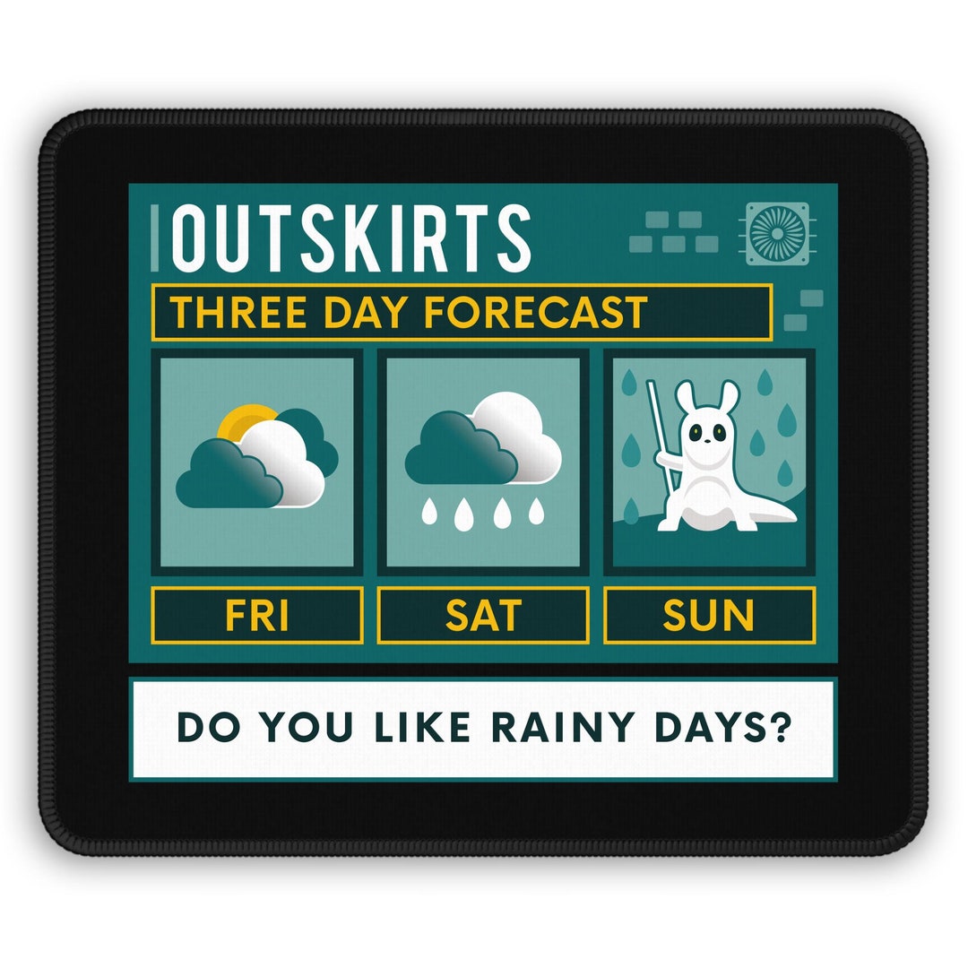 Mouse Pad Slugcat Weather Forecast // Rain World Video Game // Gaming // Gamer // Rainworld ...