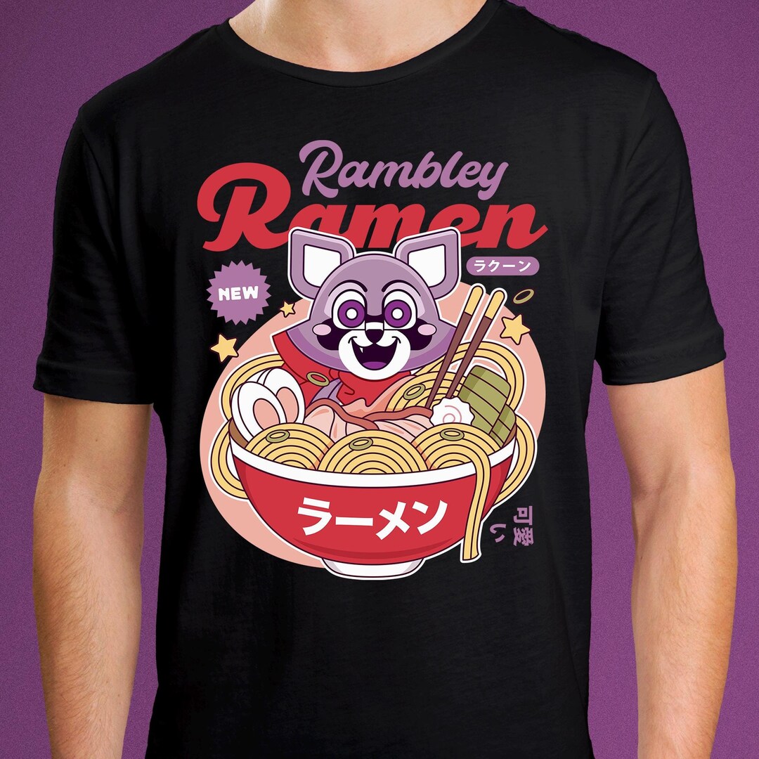 Rambley the Raccoon Ramen Unisex T-shirt // Indigo Park Video Game ...