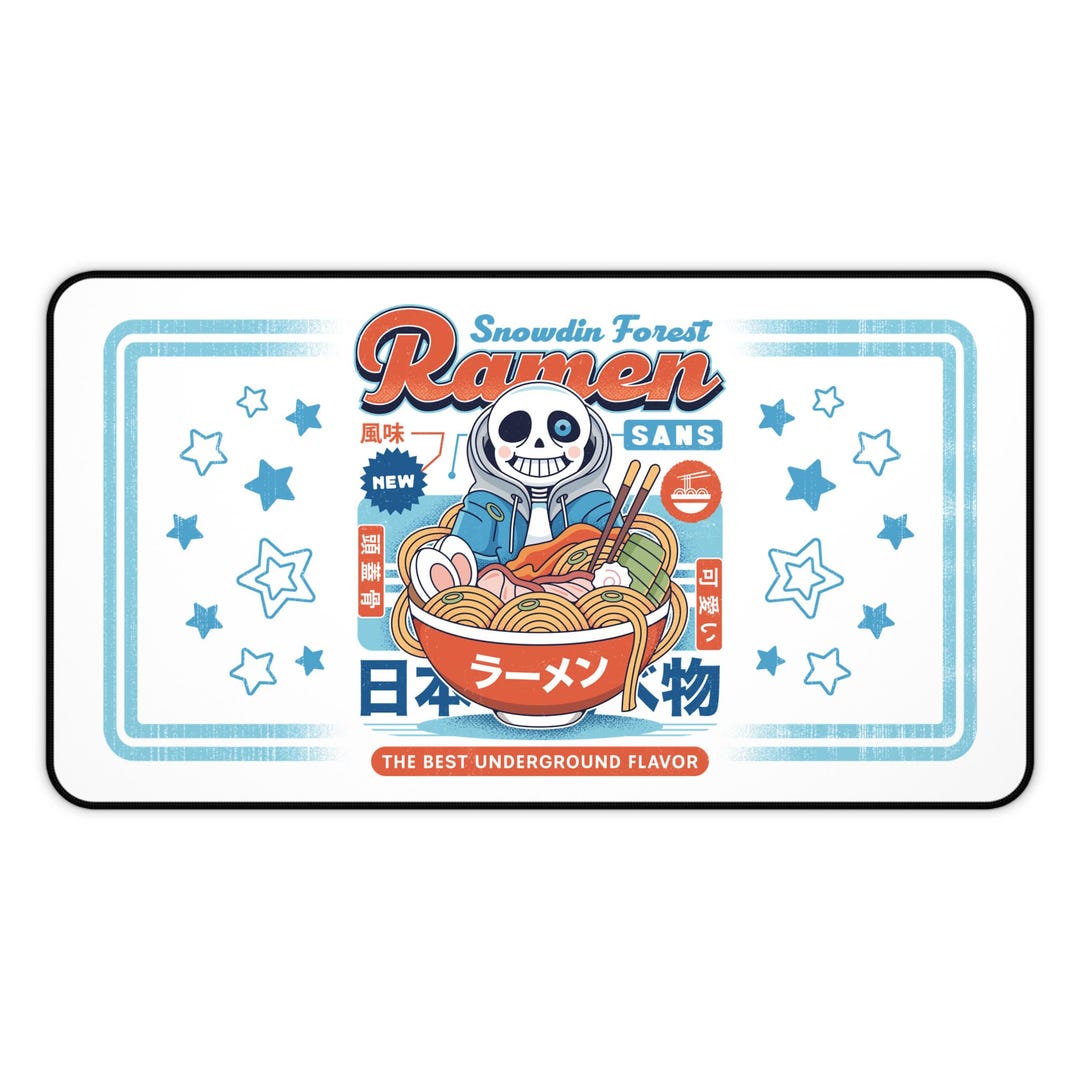 Snowdin Forest Ramen Vintage Desk Mat // Undertale Video Game // Gaming ...