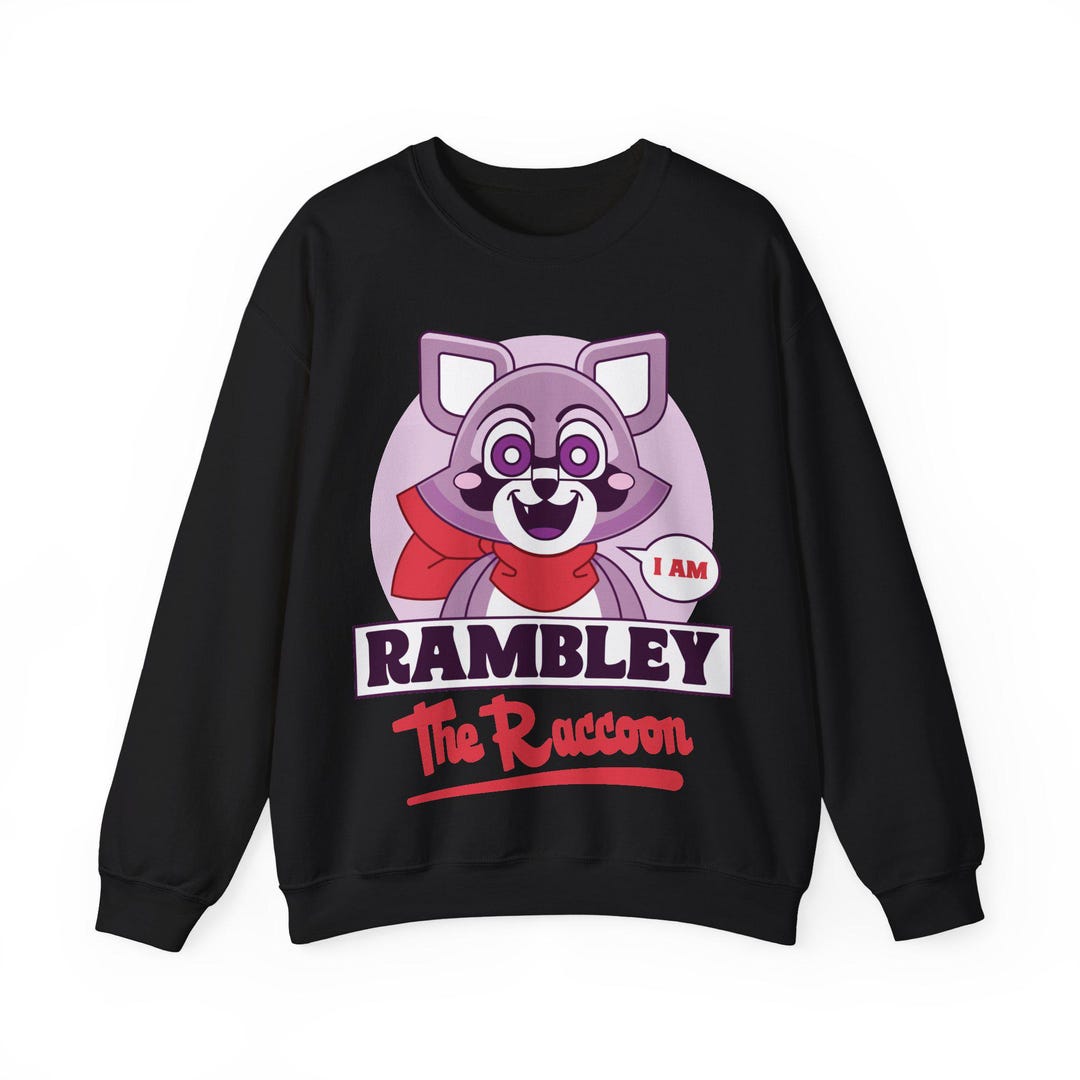 Rambley the Raccoon Vintage Unisex Crewneck Sweatshirt // Indigo Park ...