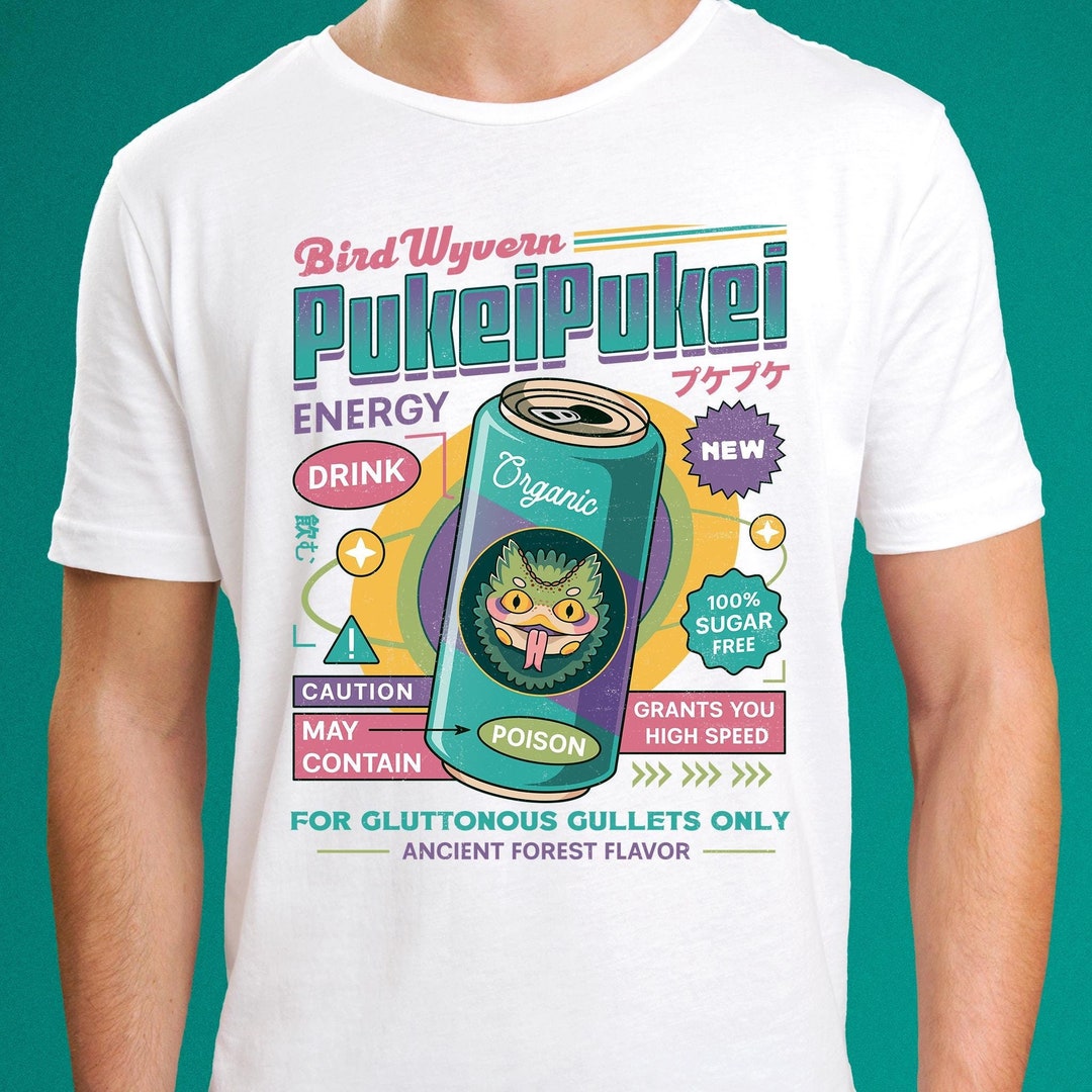 Pukei Pukei Energy Drink Unisex T-shirt // Monster Hunter Video Game ...