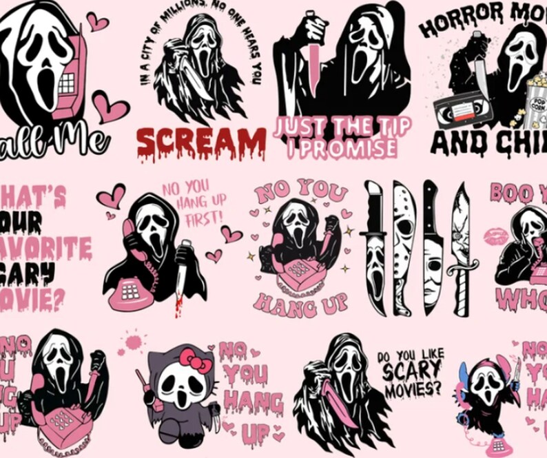 Funny Horror Scream Bundle, Halloween Shirt,ghost, Halloween Horror ...