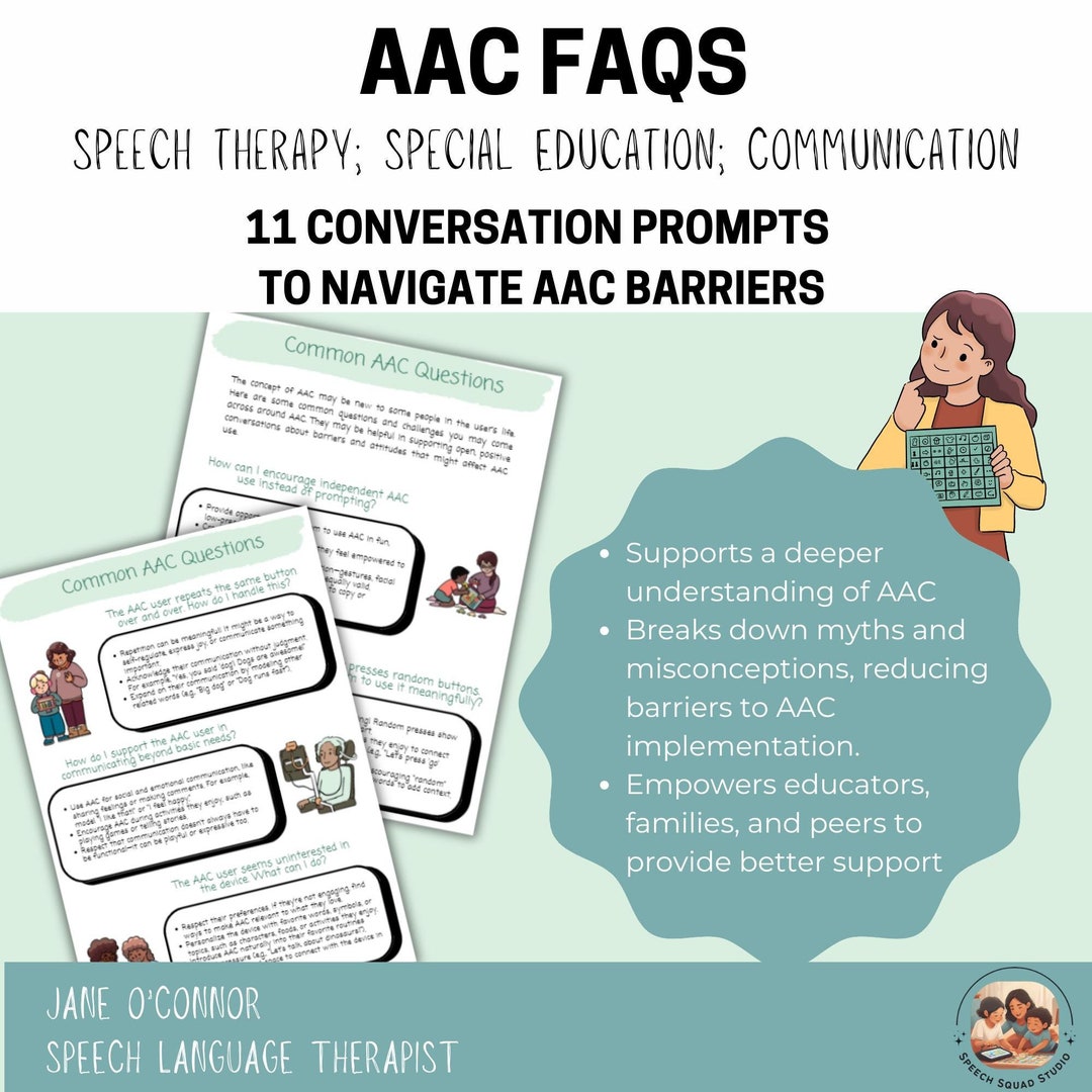Common AAC Questions & Communication Myths (speech Therapy, Autism ...
