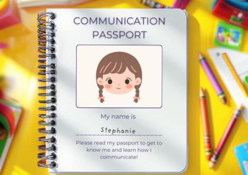 Communication Passport Template: Build Connections; Speech Therapy ...