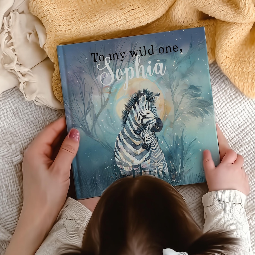 Custom Safari Baby Book, Personalized Children’s Story With Name, Baby ...