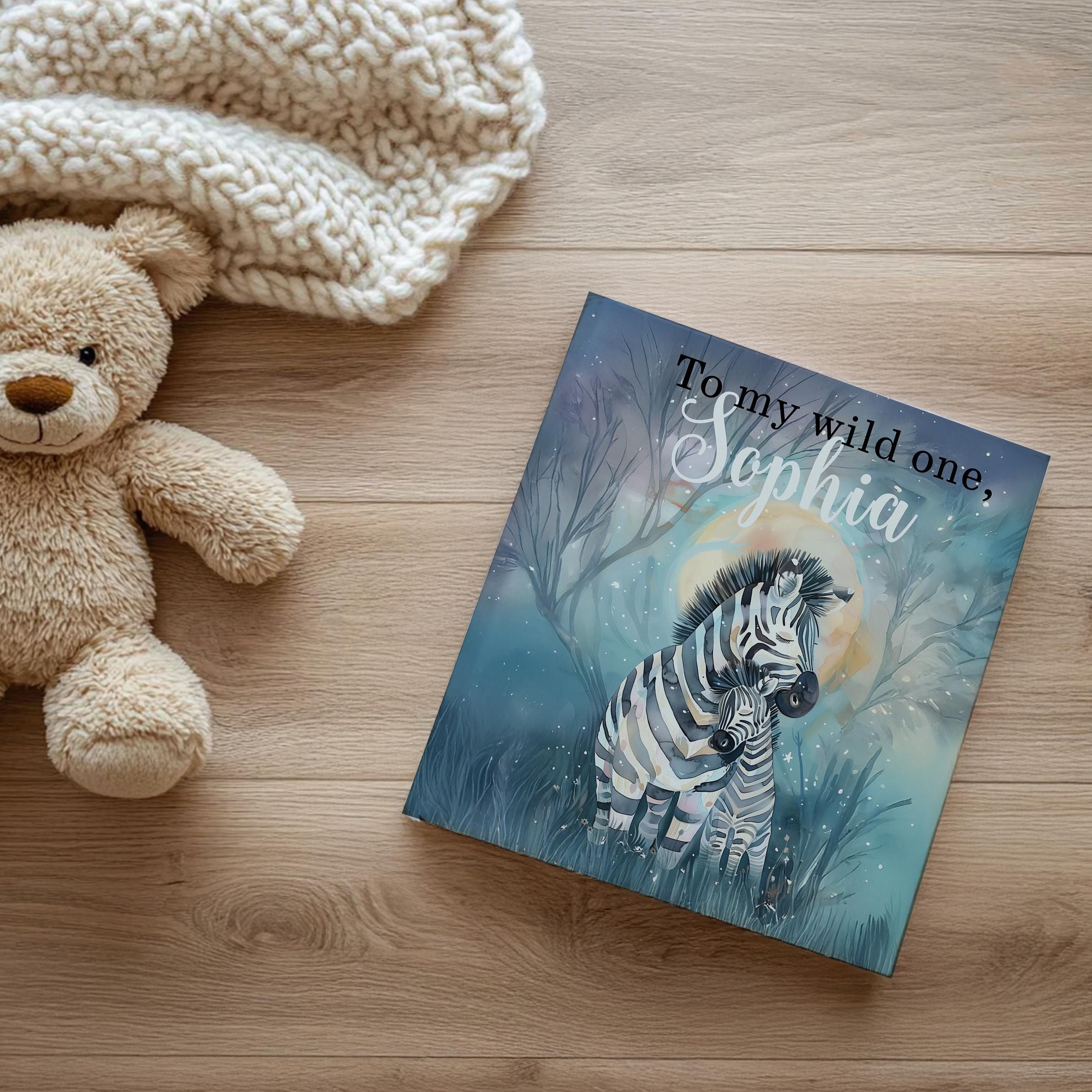 Custom Safari Baby Book, Personalized Children’s Story With Name, Baby ...