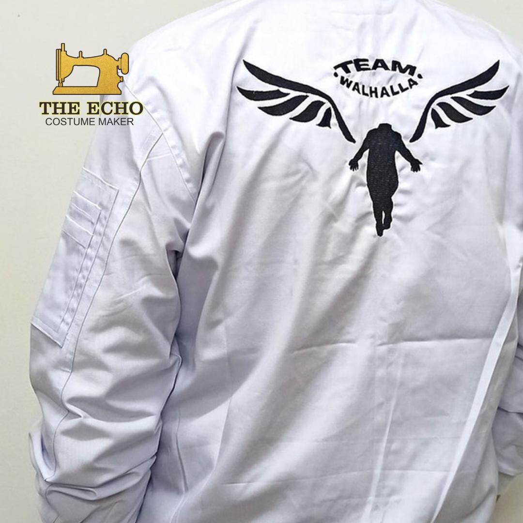 The Headless Angel Bomber Jacket - Tokyo Gangs White Jacket Version - Etsy