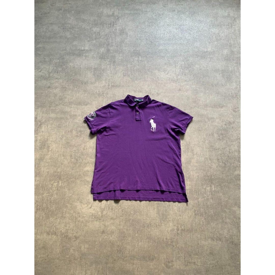 Polo Ralph Lauren Big Poly Polo T-shirt Mens Size L XL Purple - Etsy