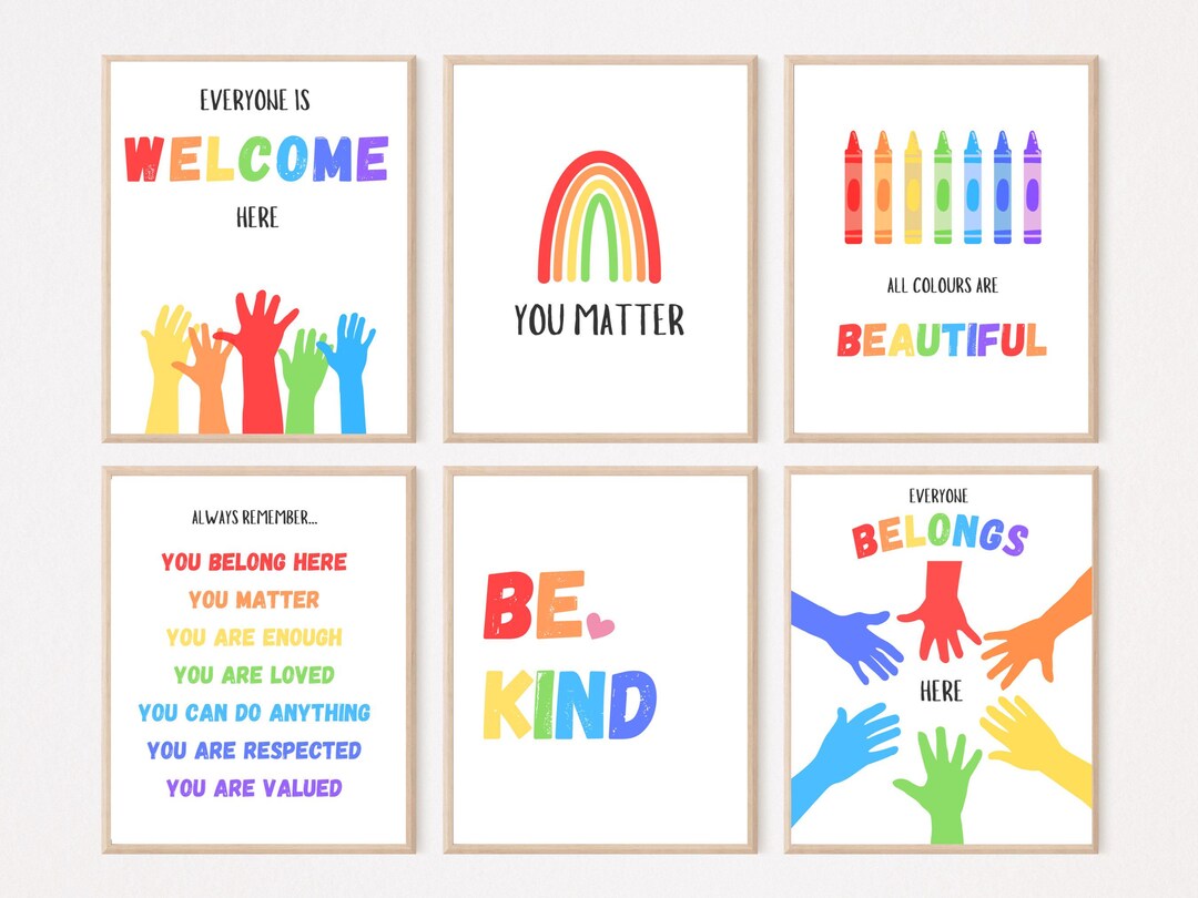 Diversity and Inclusion Posters, Inclusive Classroom Decor, Classroom ...