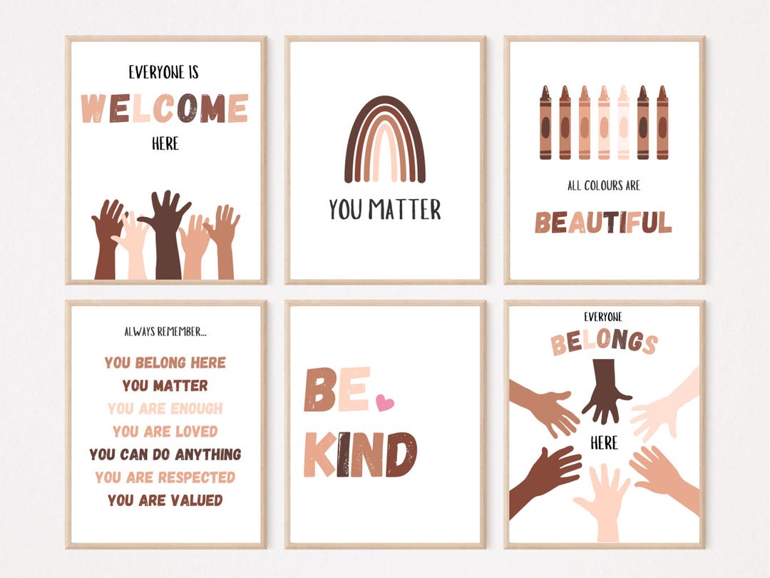 Diversity and Inclusion Posters, Inclusive Classroom Decor, Classroom ...