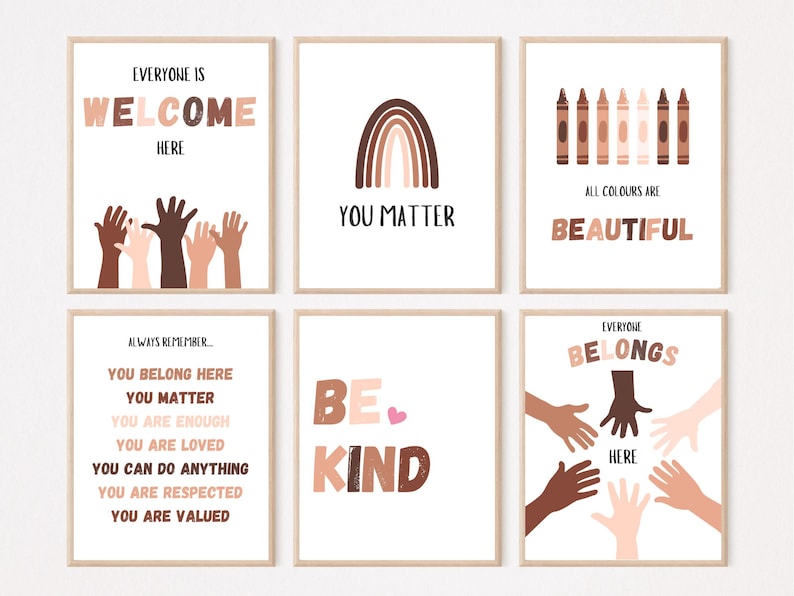 Diversity and Inclusion Posters, Inclusive Classroom Decor, Classroom ...