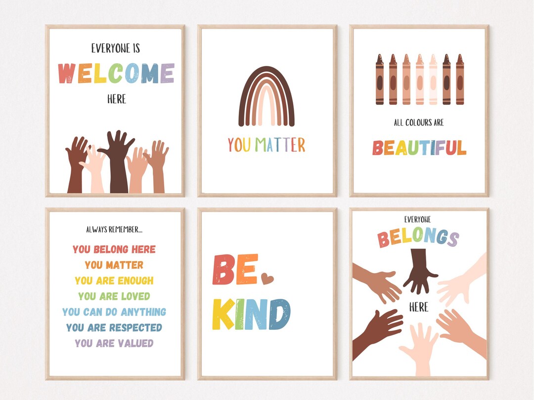 Diversity and Inclusion Posters, Inclusive Classroom Decor, Classroom ...