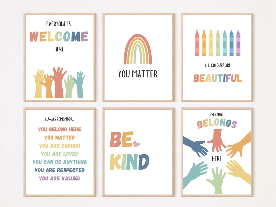 Diversity and Inclusion Posters, Inclusive Classroom Decor, Classroom ...