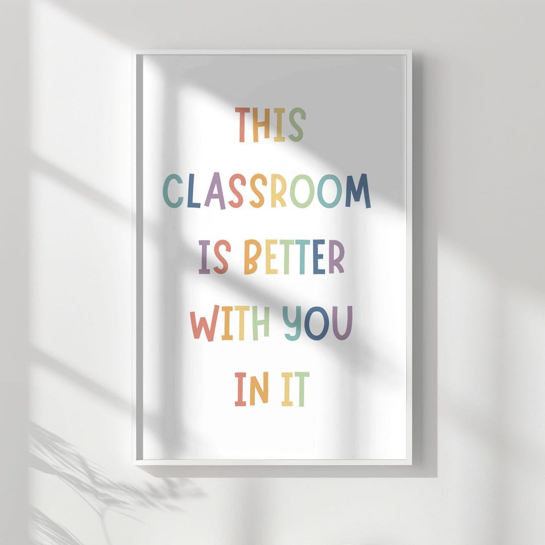 Boho Classroom Decor, Classroom Quotes, Inspirational Wall Art ...