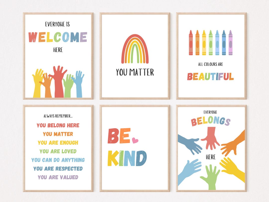 Diversity and Inclusion Posters, Inclusive Classroom Decor, Classroom ...