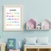 Rainbow Alphabet Poster, Educational Wall Art Printable, Homeschool ...
