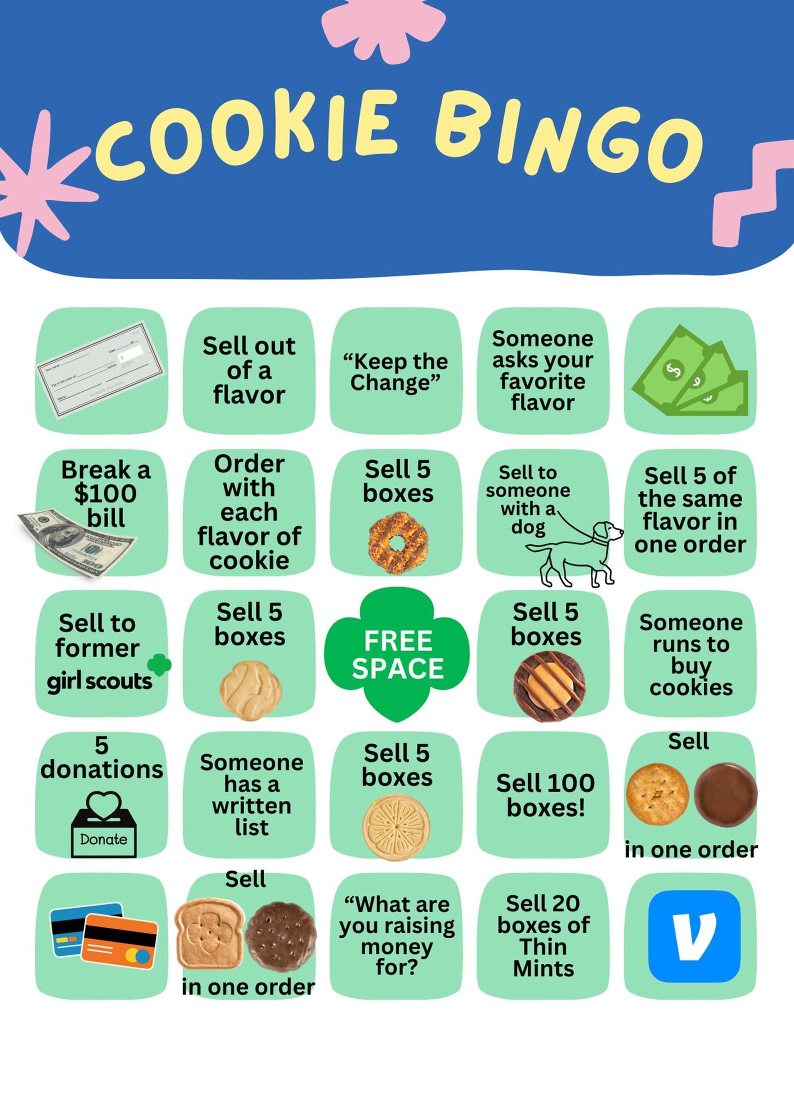Cookie Bingo PDF - Etsy