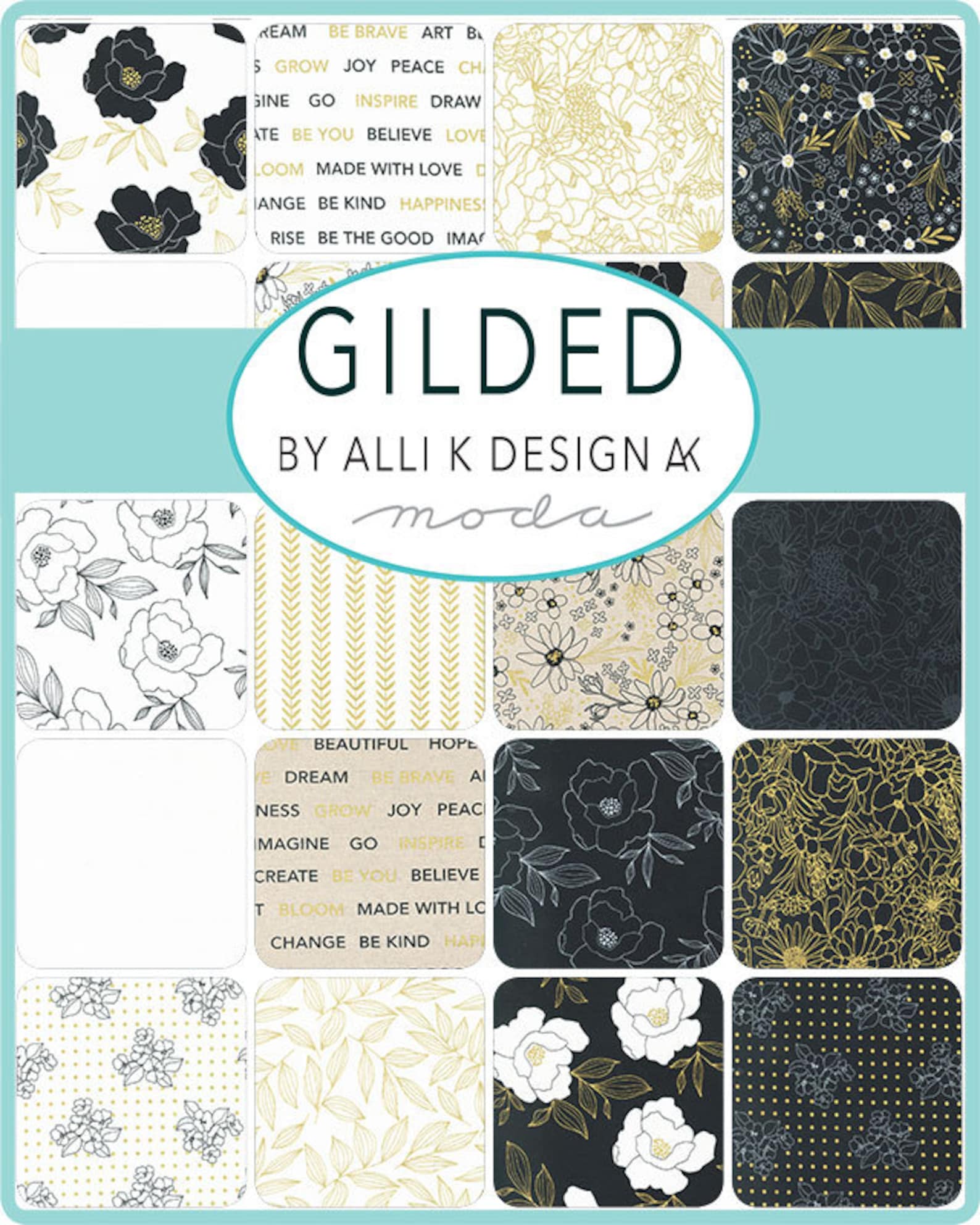 White Gold Gilded Metallic Fabric - 11530 15M - Ali K Designs - Moda ...