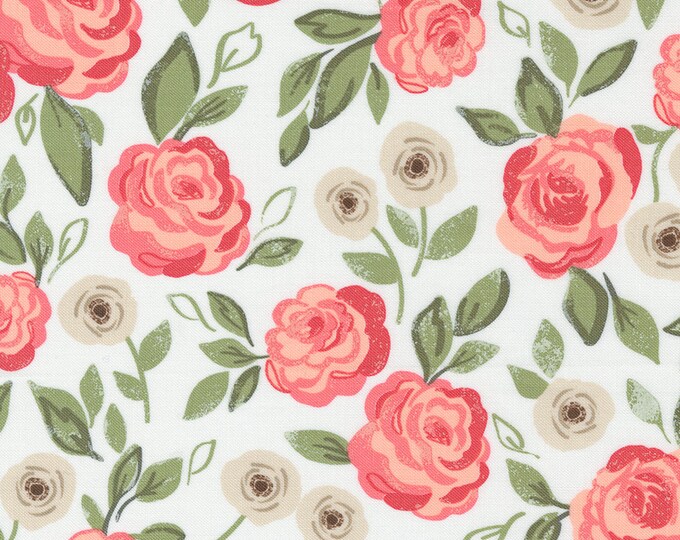 White Love Note Fabric 5150 11 Moda - Etsy