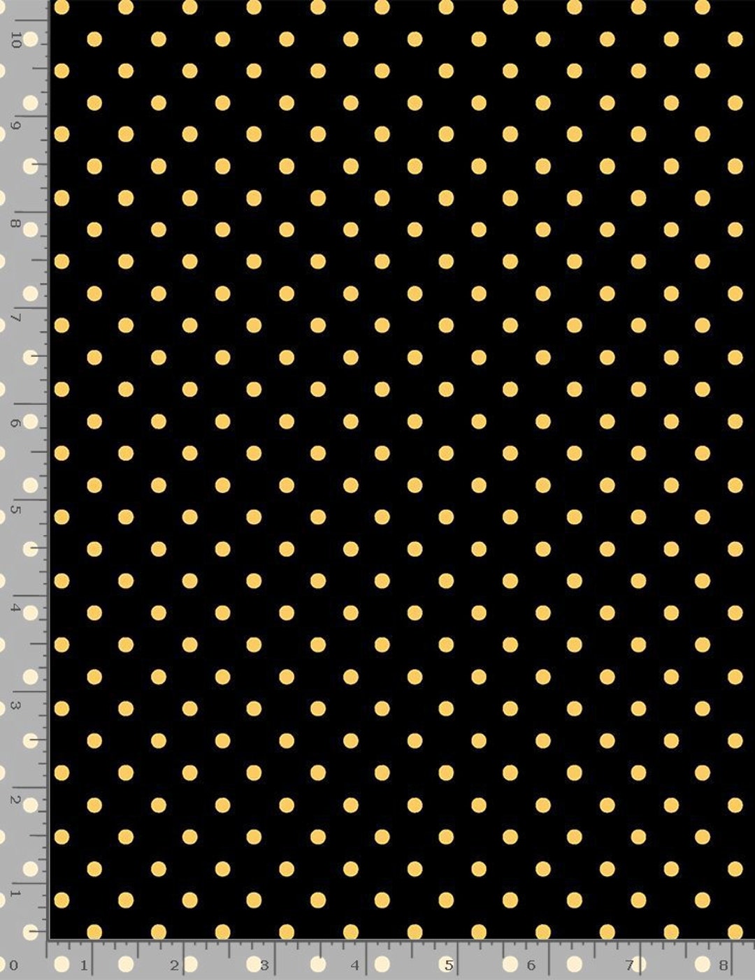 Black Yellow Dot Fabric C1820 Timeless Treasures - Etsy