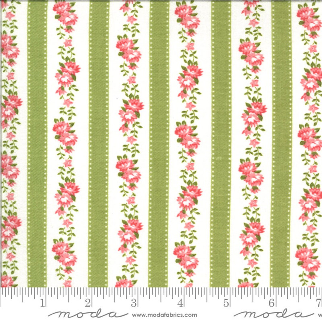 Sprig Green Pocketful of Posies Fabric 33545 12 Moda - Etsy