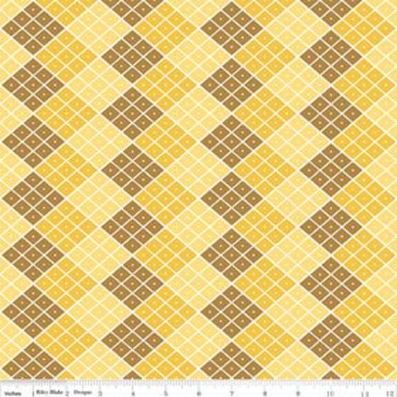 Yellow Checkers Indie Chic Fabric Riley Blake C3244 - Etsy