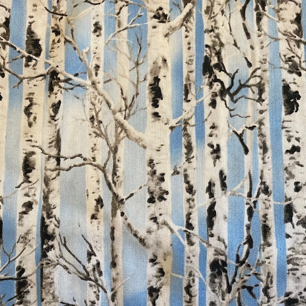 Birch Tree Fabric - Etsy