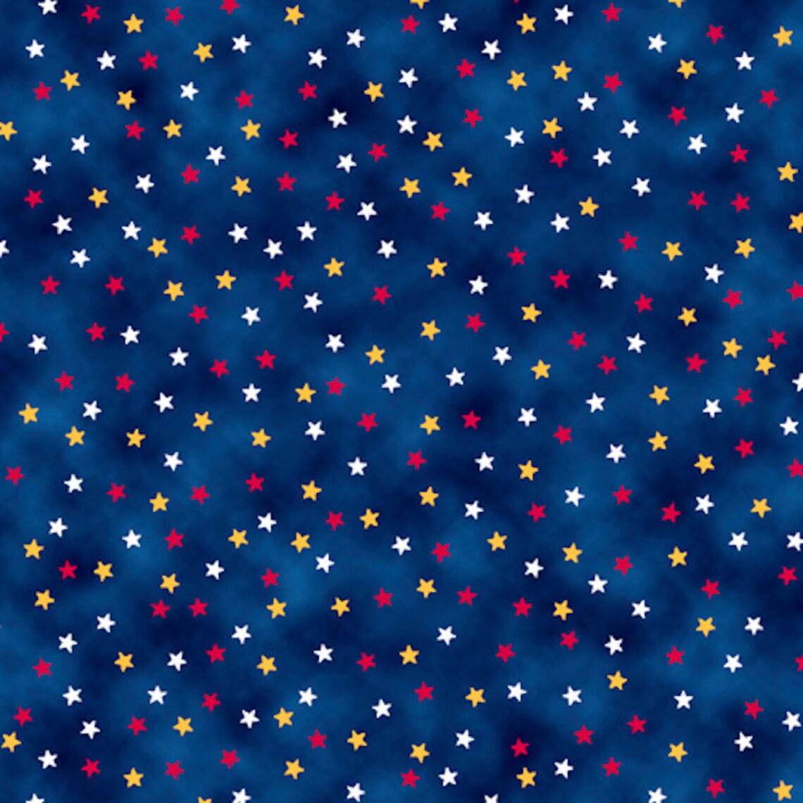 Navy Star Fabric Quilting Treasures 24408N | Etsy