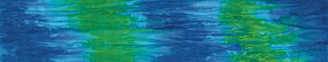 Blue Green Aloha Moda Batik Fabric - 4356 48 - by the Yard - Etsy