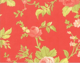 Fig Tree Red Fabric | Etsy