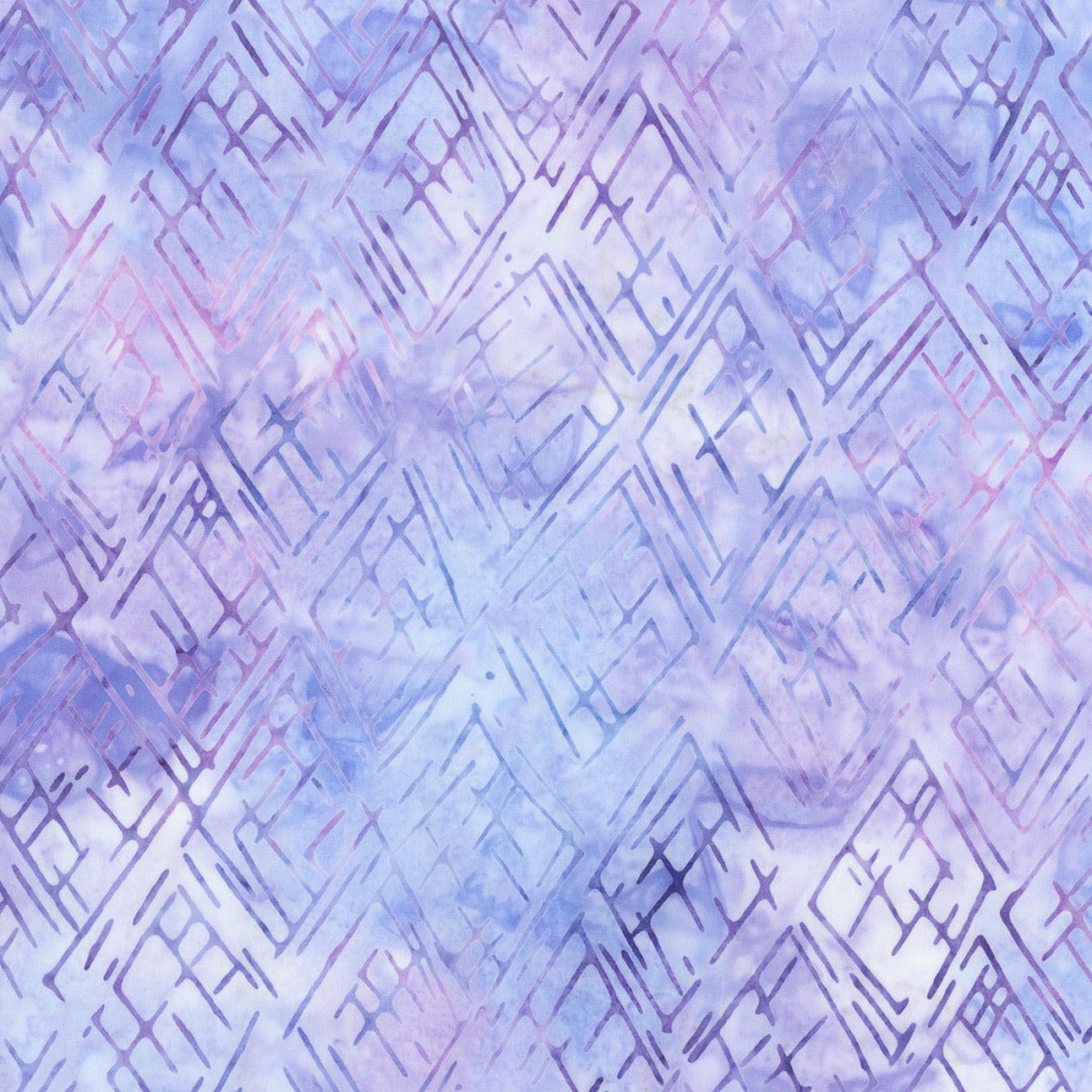Lilac Lines Evening Glow Batik Fabric 33 X 44 0721 Robert Kaufman - Etsy
