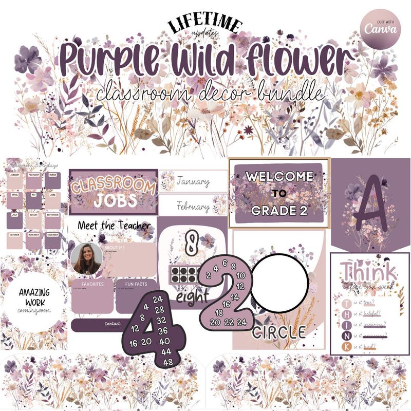 Purple Office Decor - Etsy