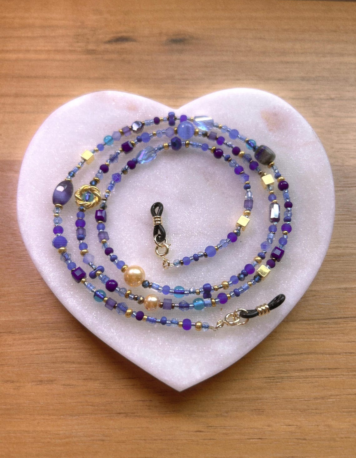 Original Handmade Beaded Glasses Chain,colorful Eyeglass or Earbud ...