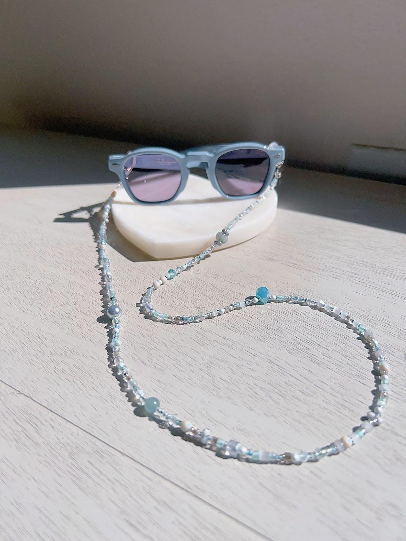 Original Handmade Beaded Glasses Chain,colorful Eyeglass or Earbud ...