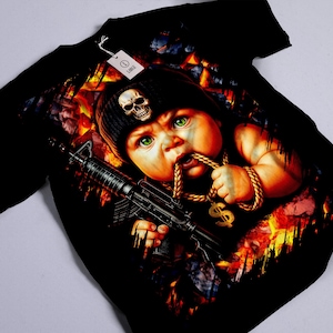 Mini Gangsta Pack – 4 PNG Halftone Designs for DTF T-shirts | Street ...