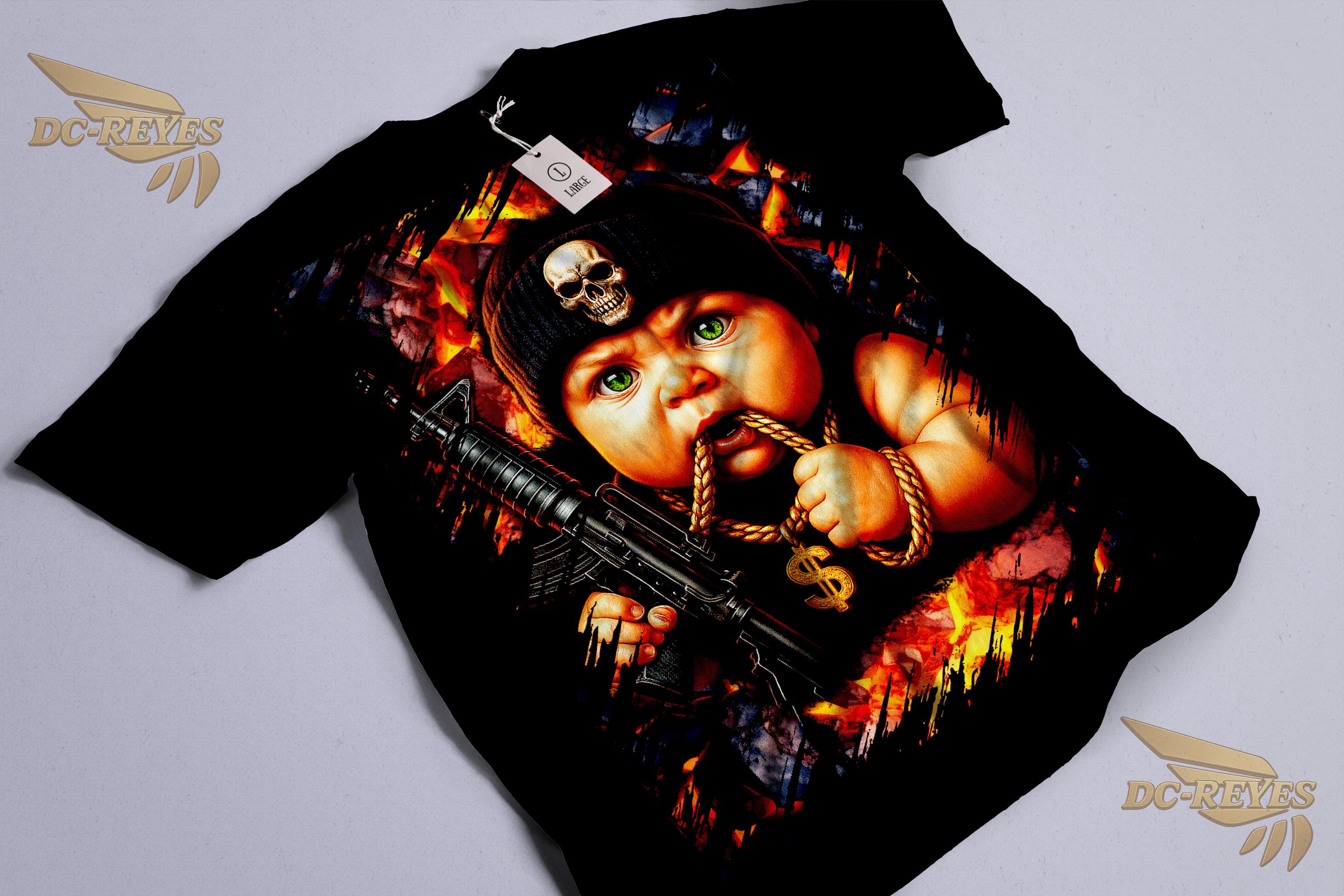 Mini Gangsta Pack – 4 PNG Halftone Designs for DTF T-shirts | Street ...