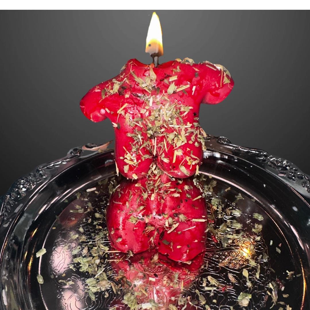 Female Body Dressed Ritual Candle Venus - Etsy